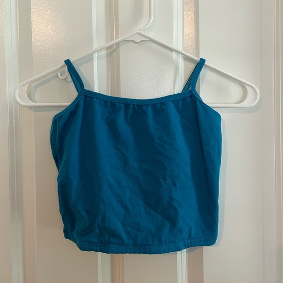 Bal Togs | Tops | Bal Togs Lined Turquoise Blue Crop Top | Poshmark